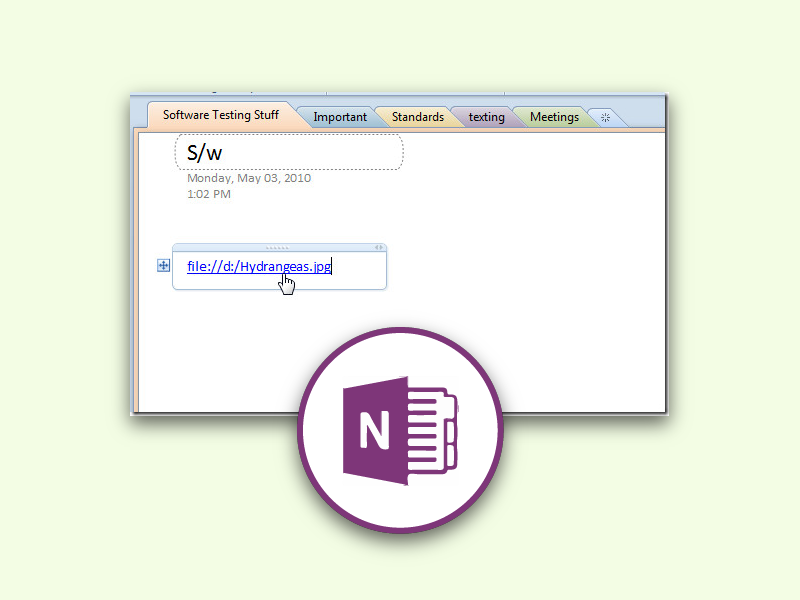 OneNote Schnell Einen Datei Link Einf gen Schieb de