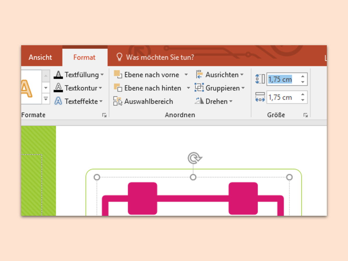 Form In PowerPoint Schieb de